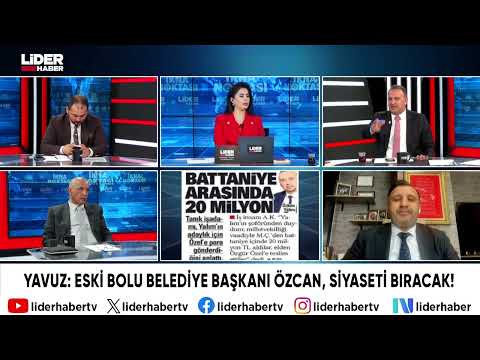 Mustafa Yavuz: Eski Bolu Belediye Başkanı Tanju Özcan Siyaseti Bırakacak