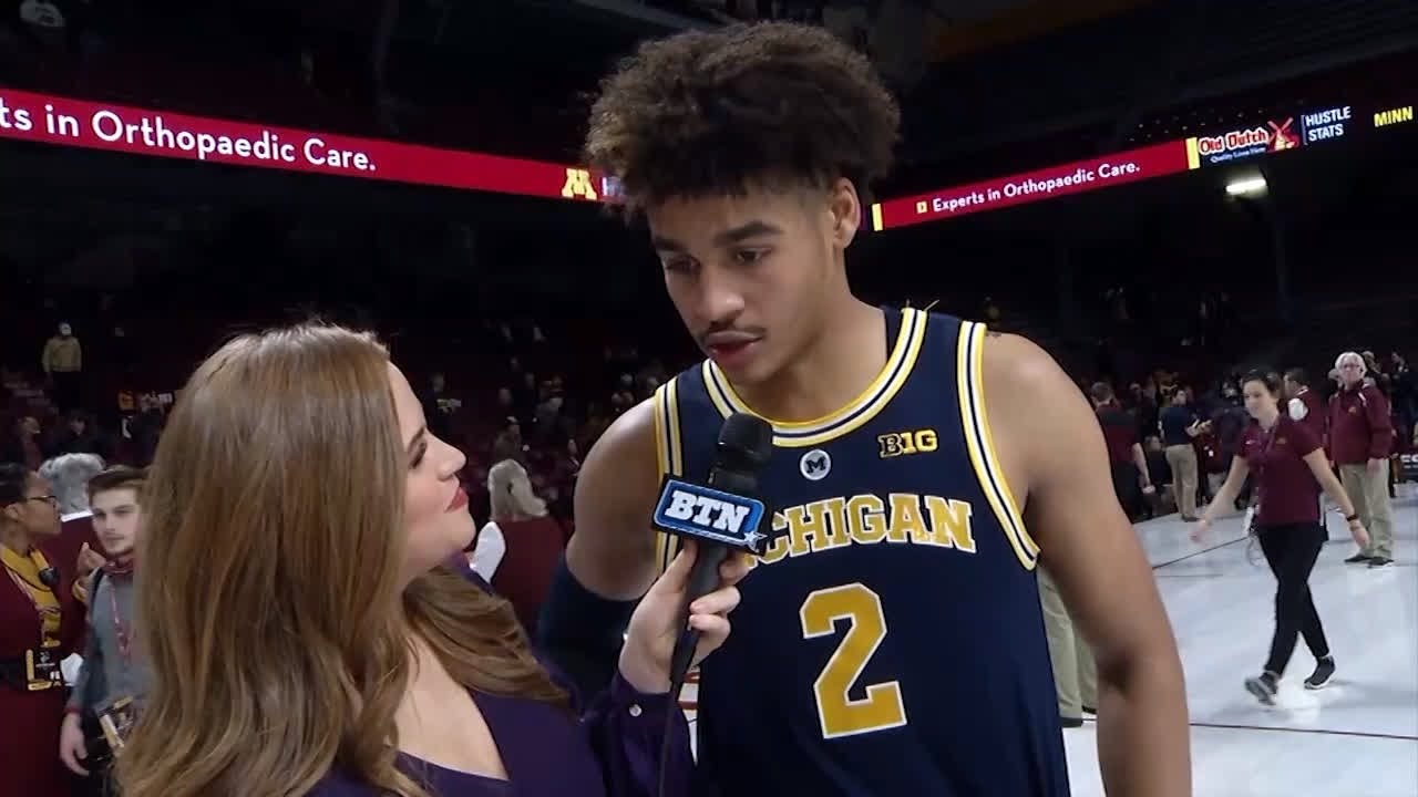 Jon Teske and Jordan Poole Talk Win vs. Minnesota | Big Ten Basketball ...