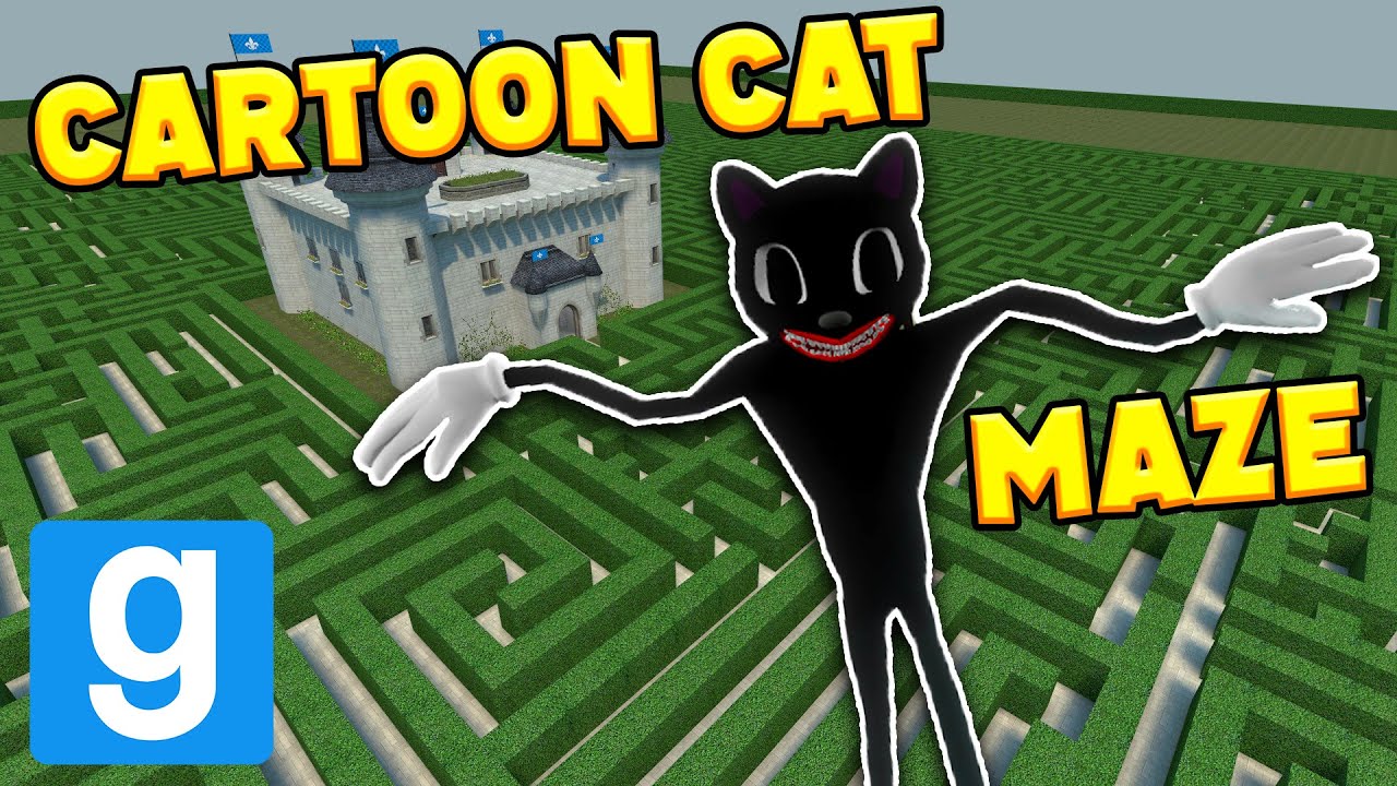 CARTOON CAT in a MAZE... - (gmod nextbot) - YouTube