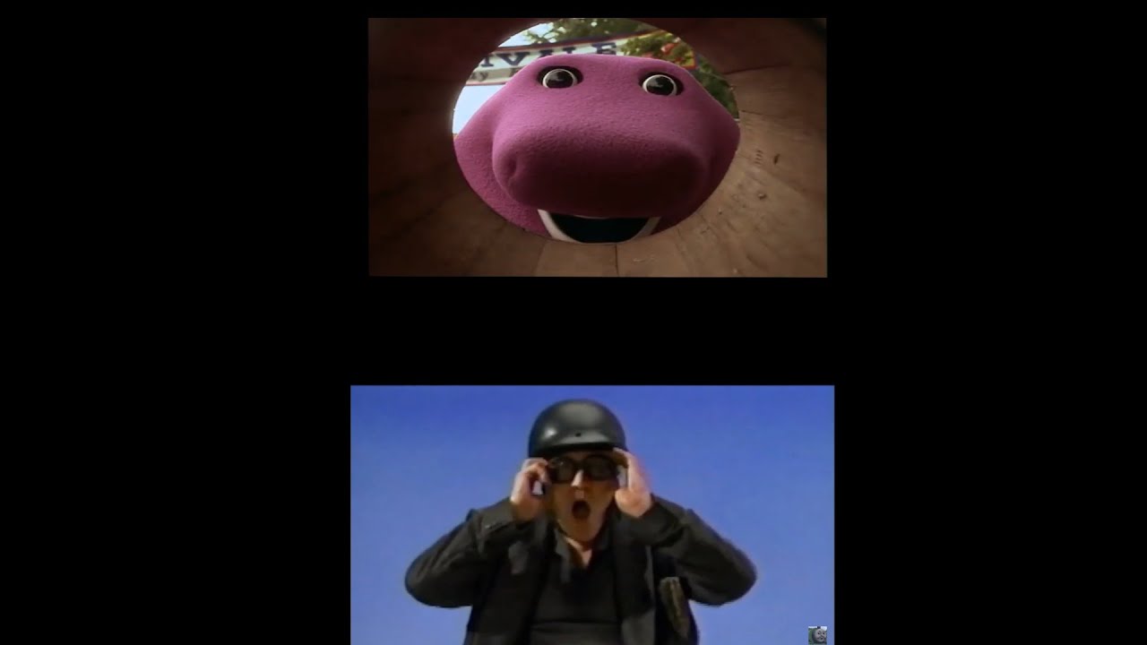 Barney about to crash into PT Boomer - YouTube