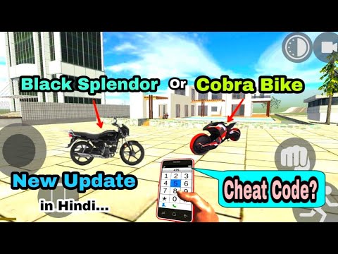 Indian Bikes Driving 3D New Update Black Splendor Or Cobra Bike |Cheat Code? shiva gaming - YouTube