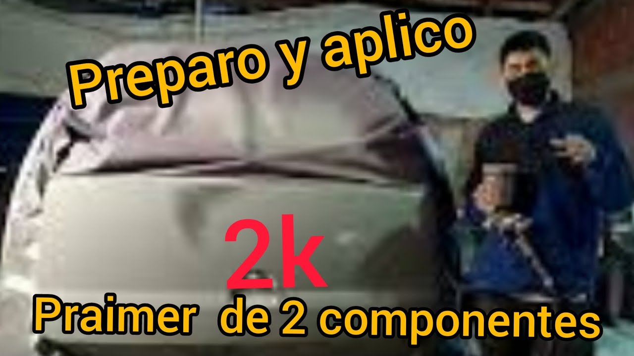 preparado y aplicación de praimer, imprimación 2k, de dos componentes ...