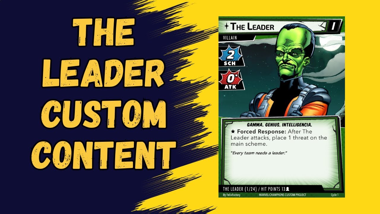 Hulk & Iron Man vs The Leader - Marvel Champions Custom Content FT ...