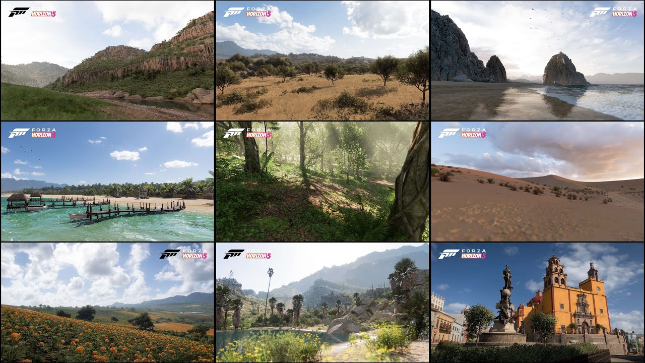 List of 11 Biomes in Forza Horizon 5 - YouTube