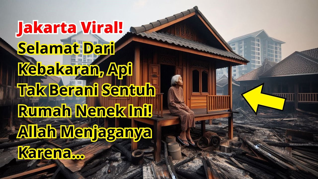 Jakarta Viral! Rumah Nenek Ini Selamat Dari Api Dan Tetap Kokoh! Allah ...