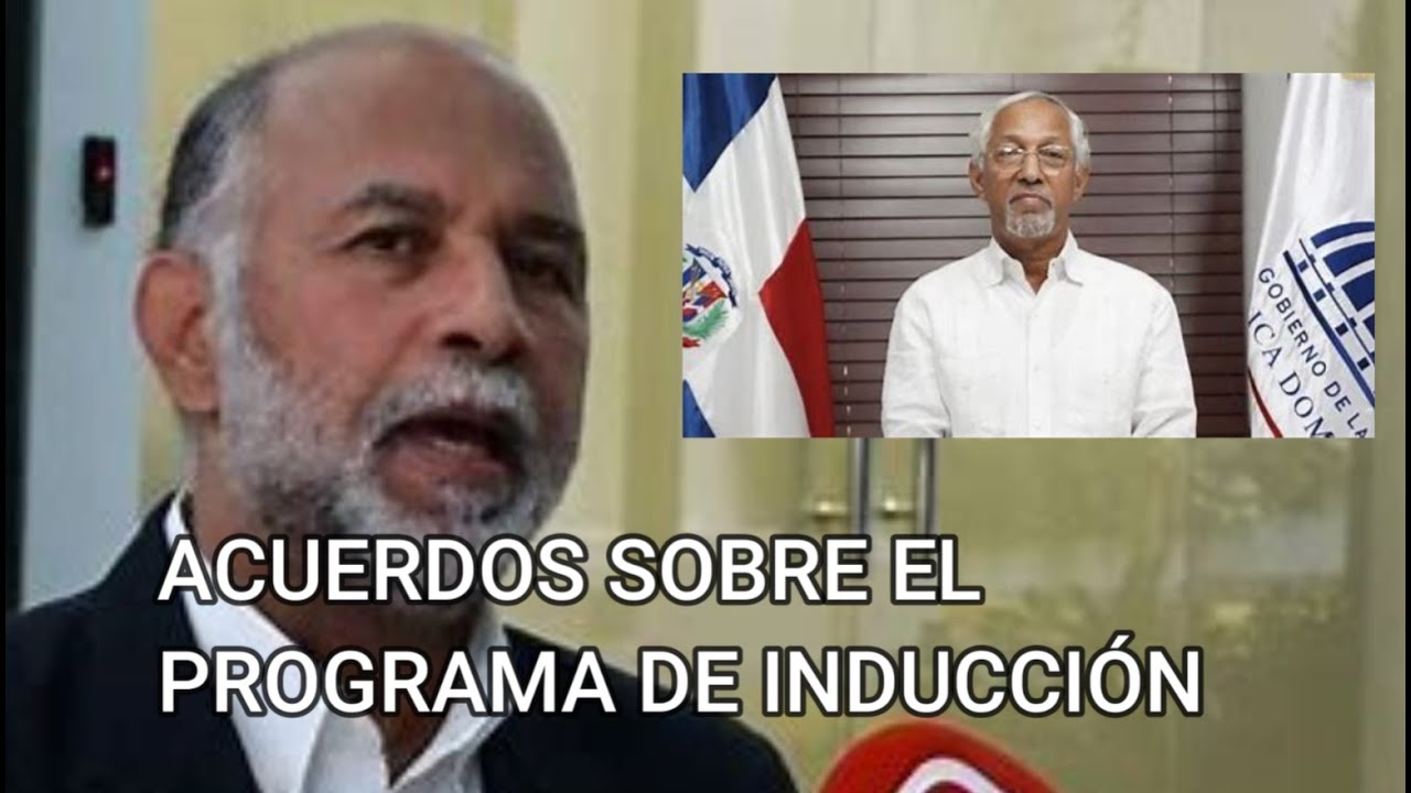 ACUERDOS MINERD-ADP SOBRE EL PROGRAMA DE INDUCCIÓN - YouTube