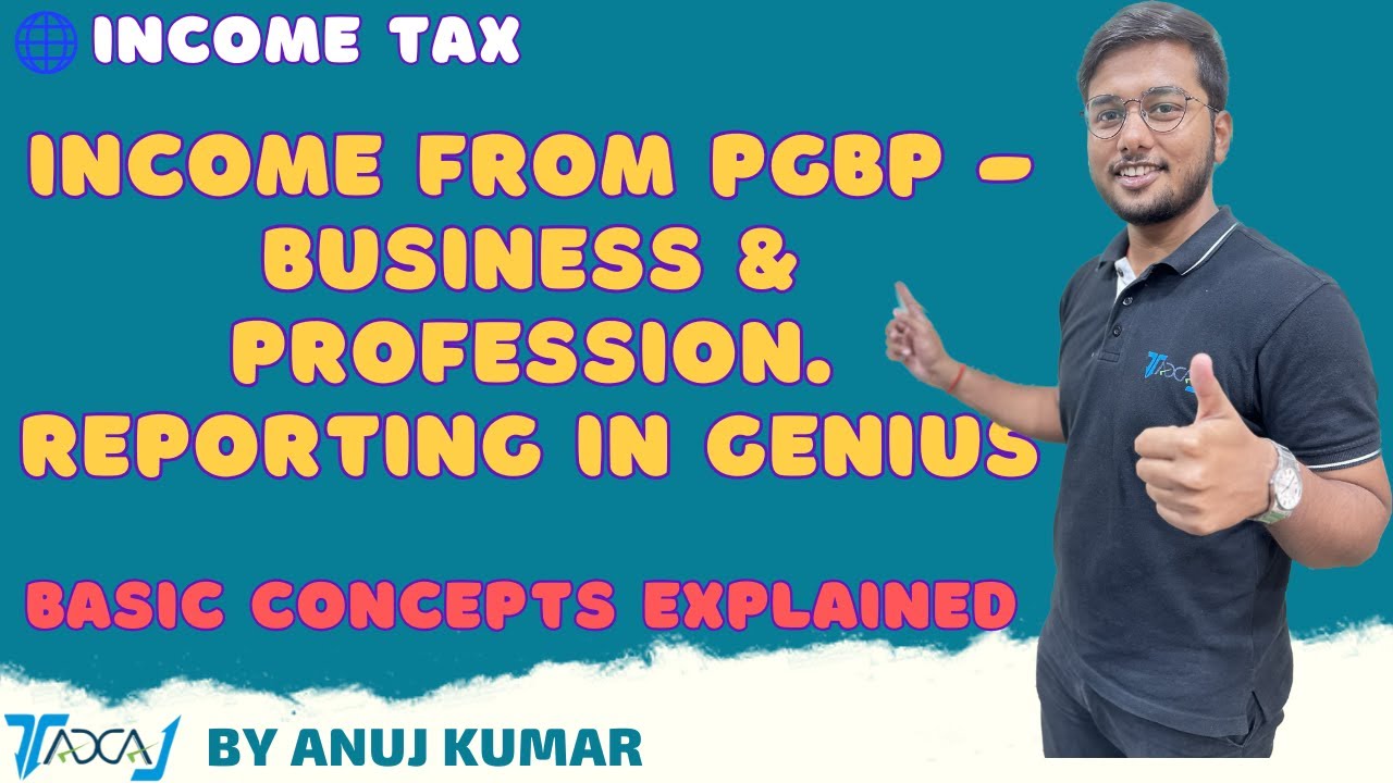 Income from Business & Profession (PGBP) in Genius Software | ITR ...