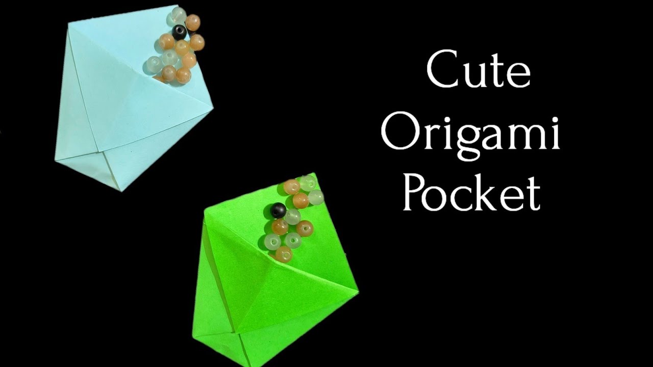 How To Make A Simple Origami Pocket | Easy Paper Packet Without Glue ...