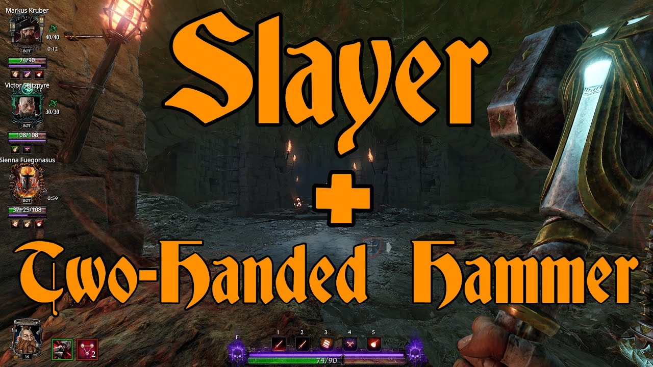 Slayer + Two-Handed Hammer: Vermintide 2 Solo Legend Run (With Bots ...