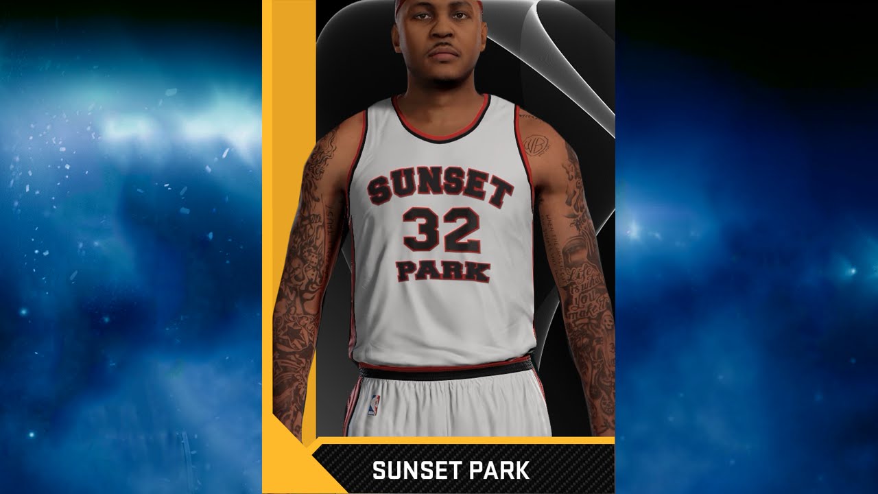 NBA 2K16 Sunset Park Movie Jersey Tutorial - YouTube