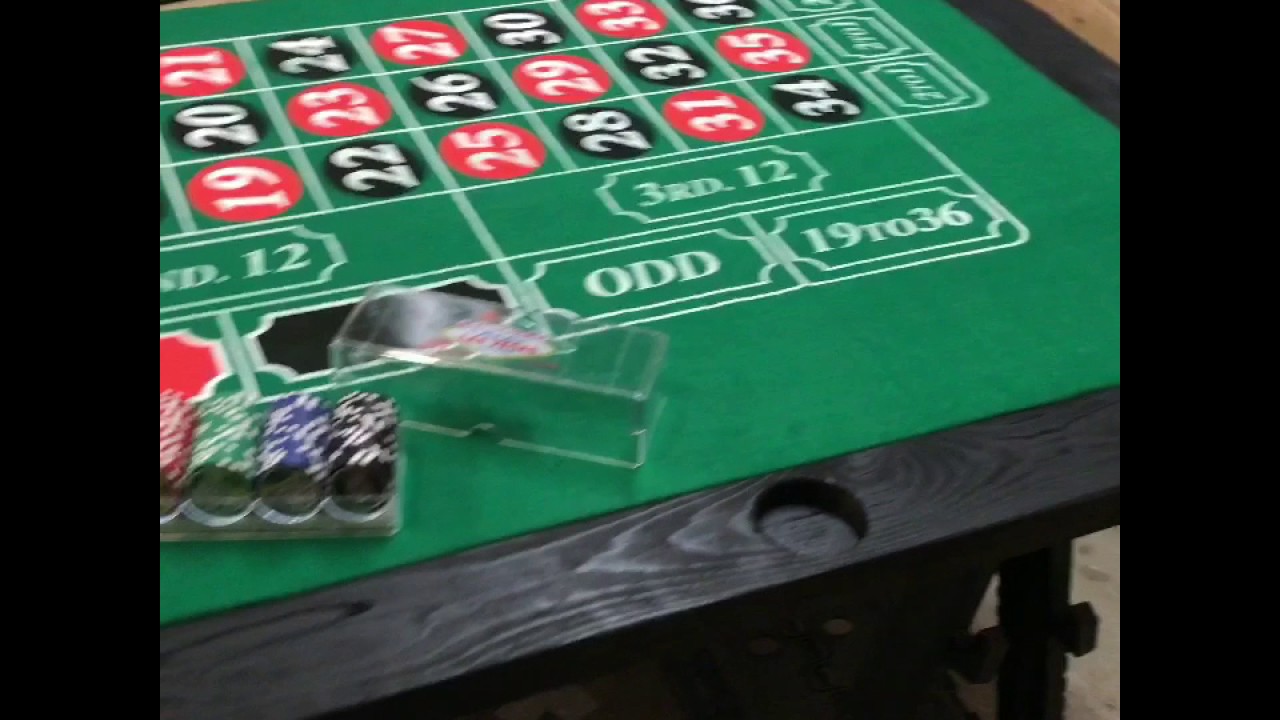 Roulette table DIY - YouTube
