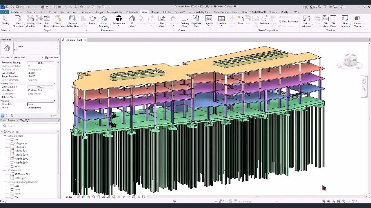 Revit Phasing for sequence example - YouTube