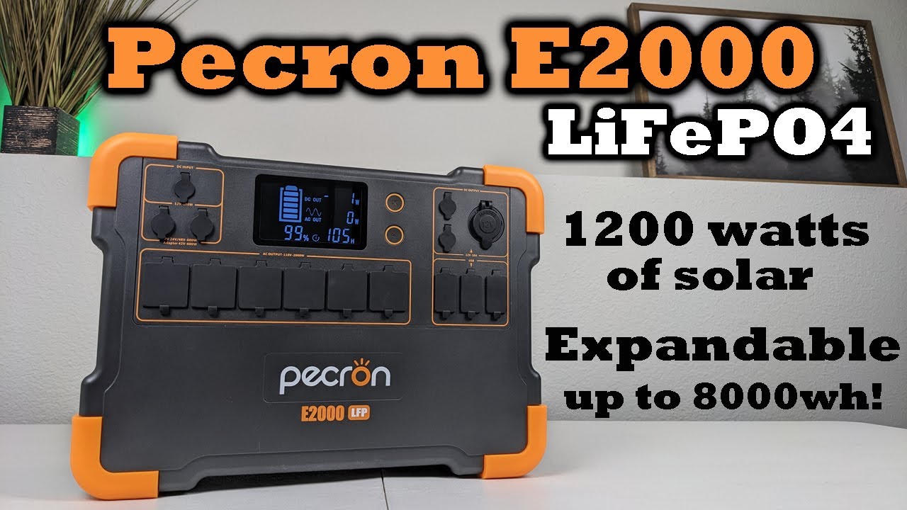 Pecron E2000 LFP - AFFORDABLE Portable Power!1200 Watts of Solar - 3500 ...
