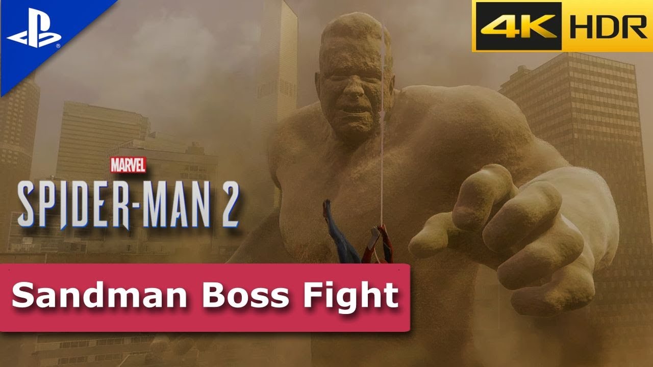 (PS5) Spider Man 2 - Sandman Fight - ULTRA Realistic Graphics - YouTube