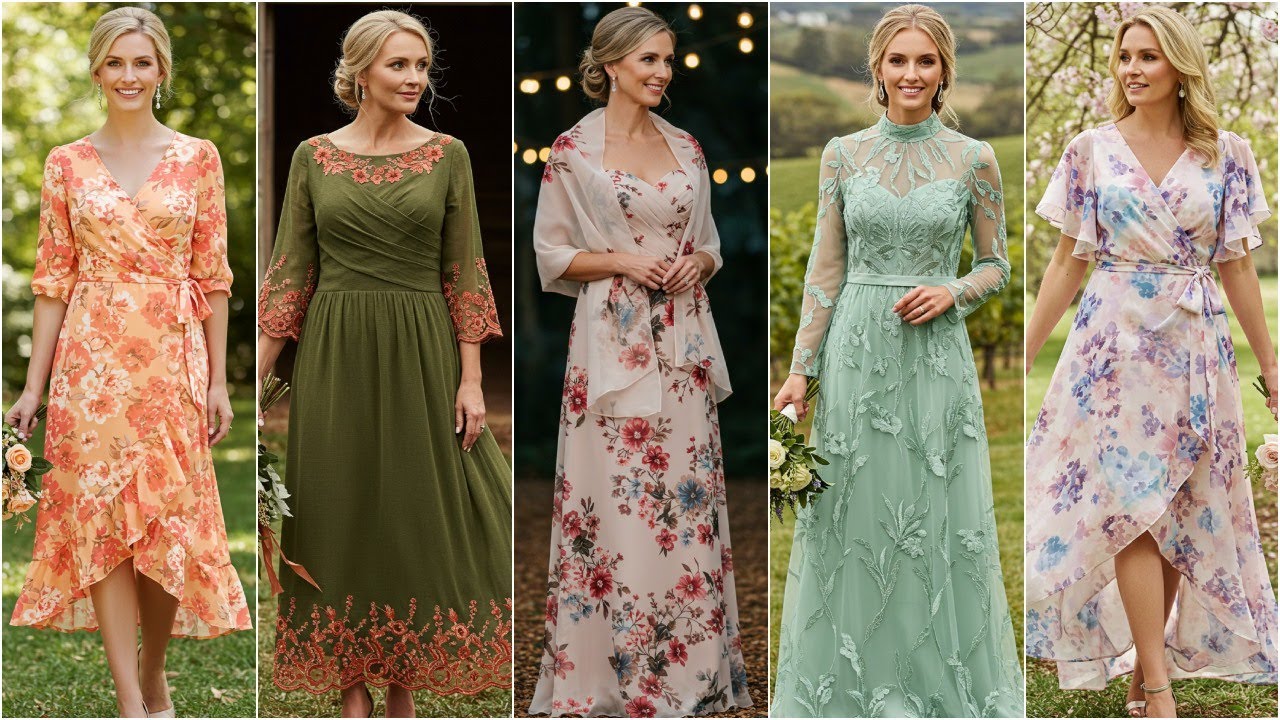 Spring Wedding Fashion: Mother of the Bride Dresses with Gorgeous ...