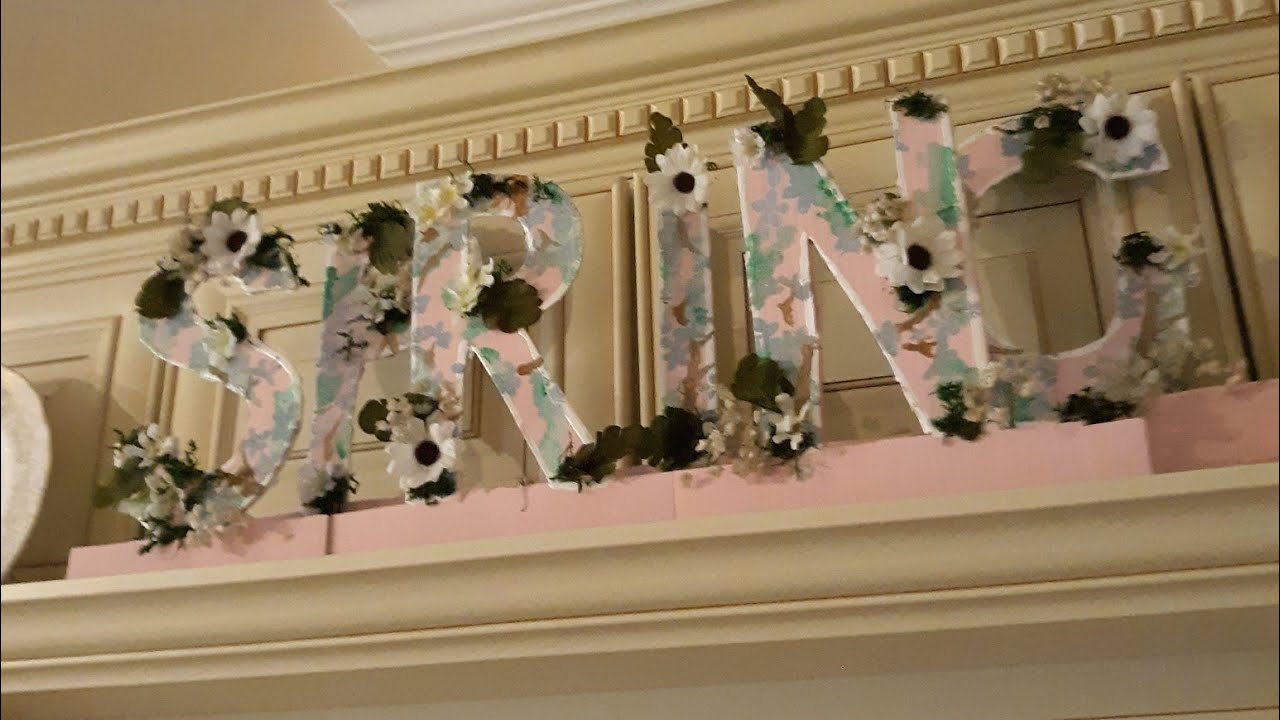 Chat & "Spring" Sign cardboard DIY , quick and simple - YouTube