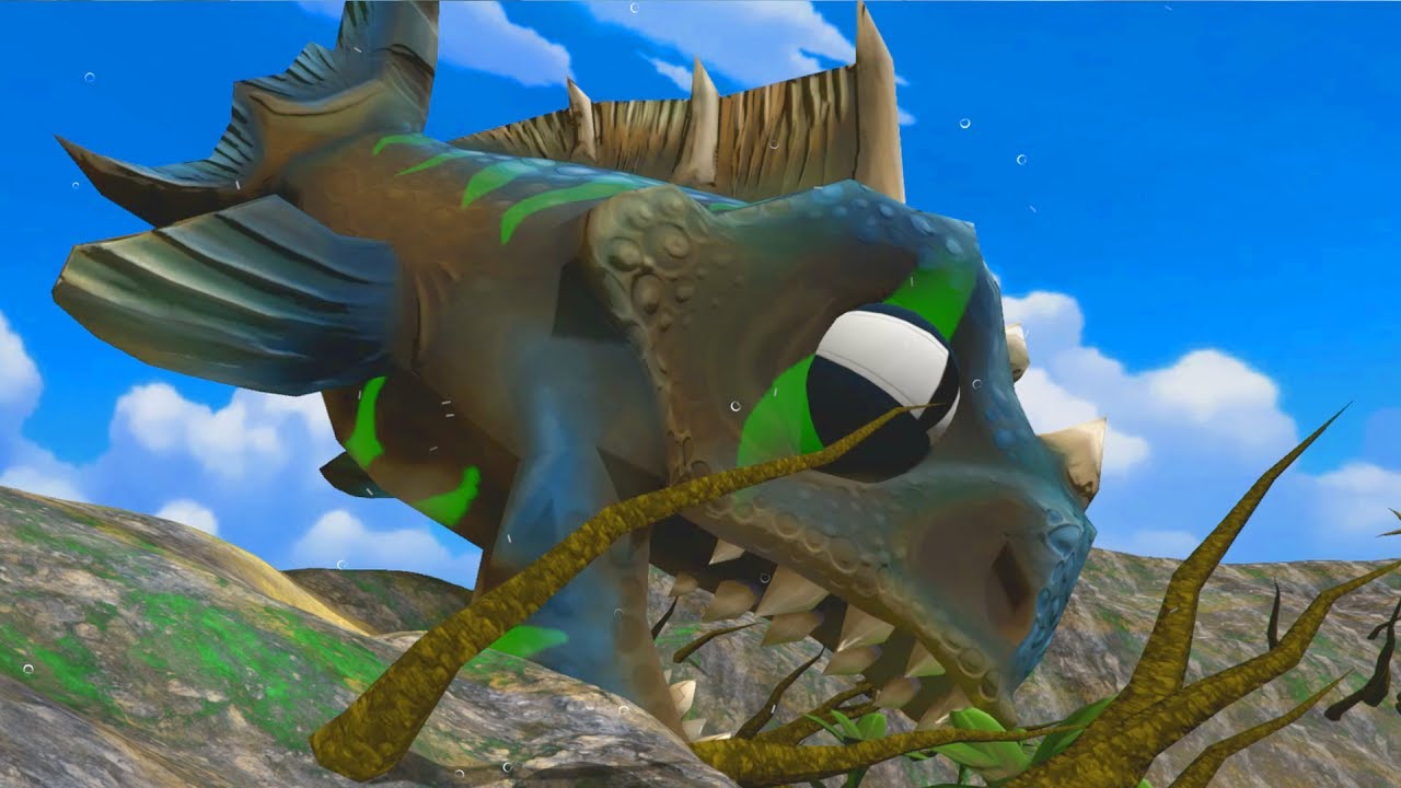 Huge Piranha Raptor Swallows the Entire Swamp! - Feed and Grow Fish ...