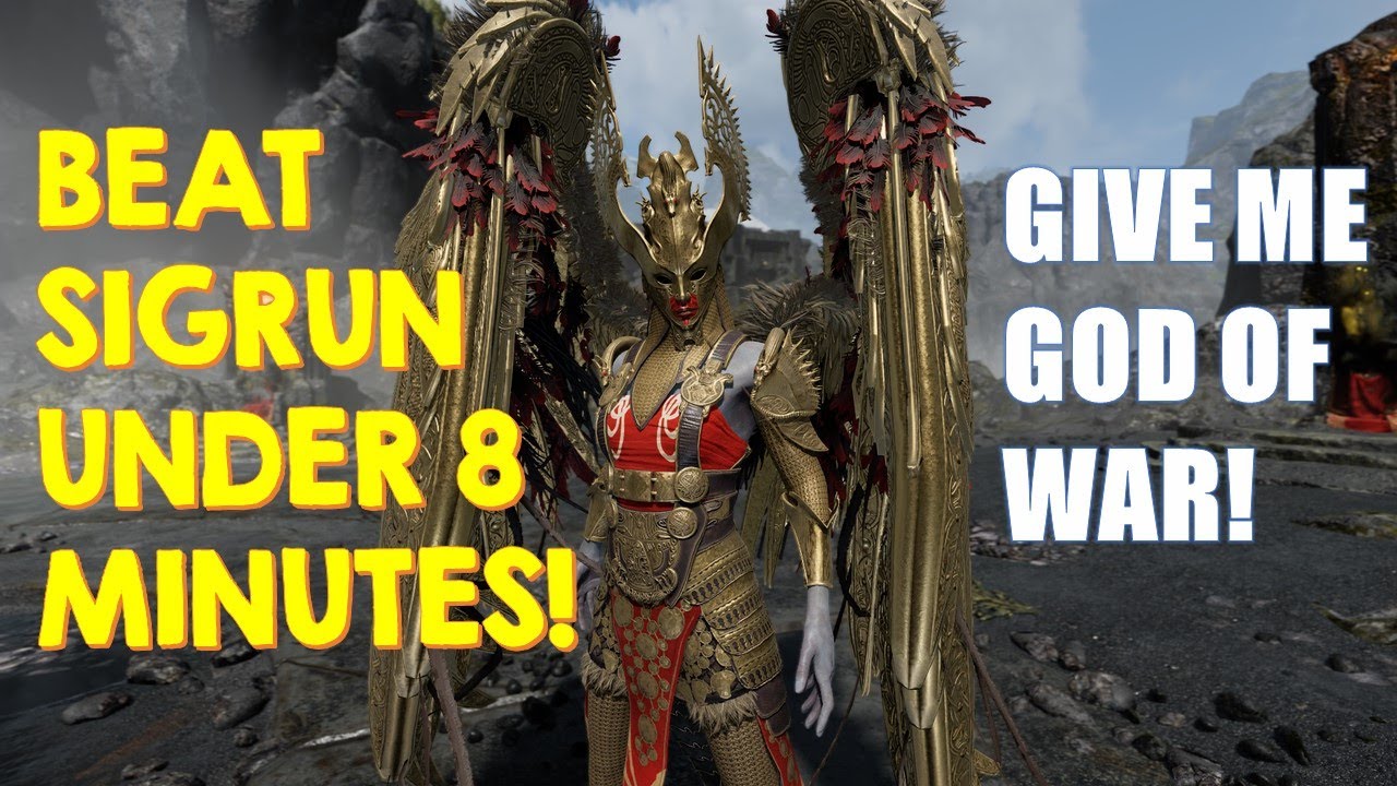 HOW TO BEAT SIGRUN IN 10 MINUTES [GIVE ME GOD OF WAR DIFFICULTY] - YouTube
