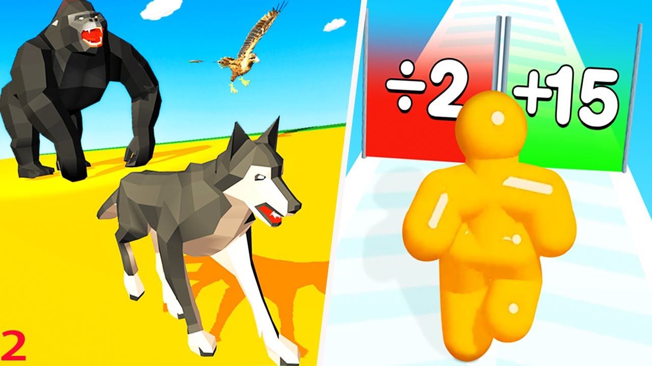 Epic Animal Hop & Smash Run 3D vs Tall Man Run - Android Walkthrough ...