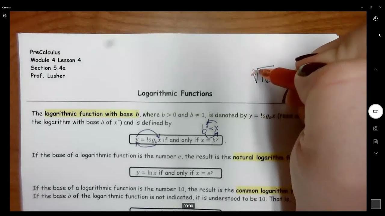 Intro to Logarithmic Functions (old) - YouTube