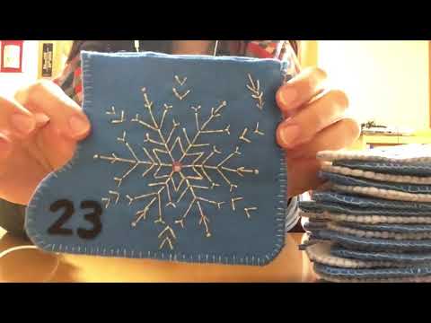 Super cute homemade Advent Calendar Stockings