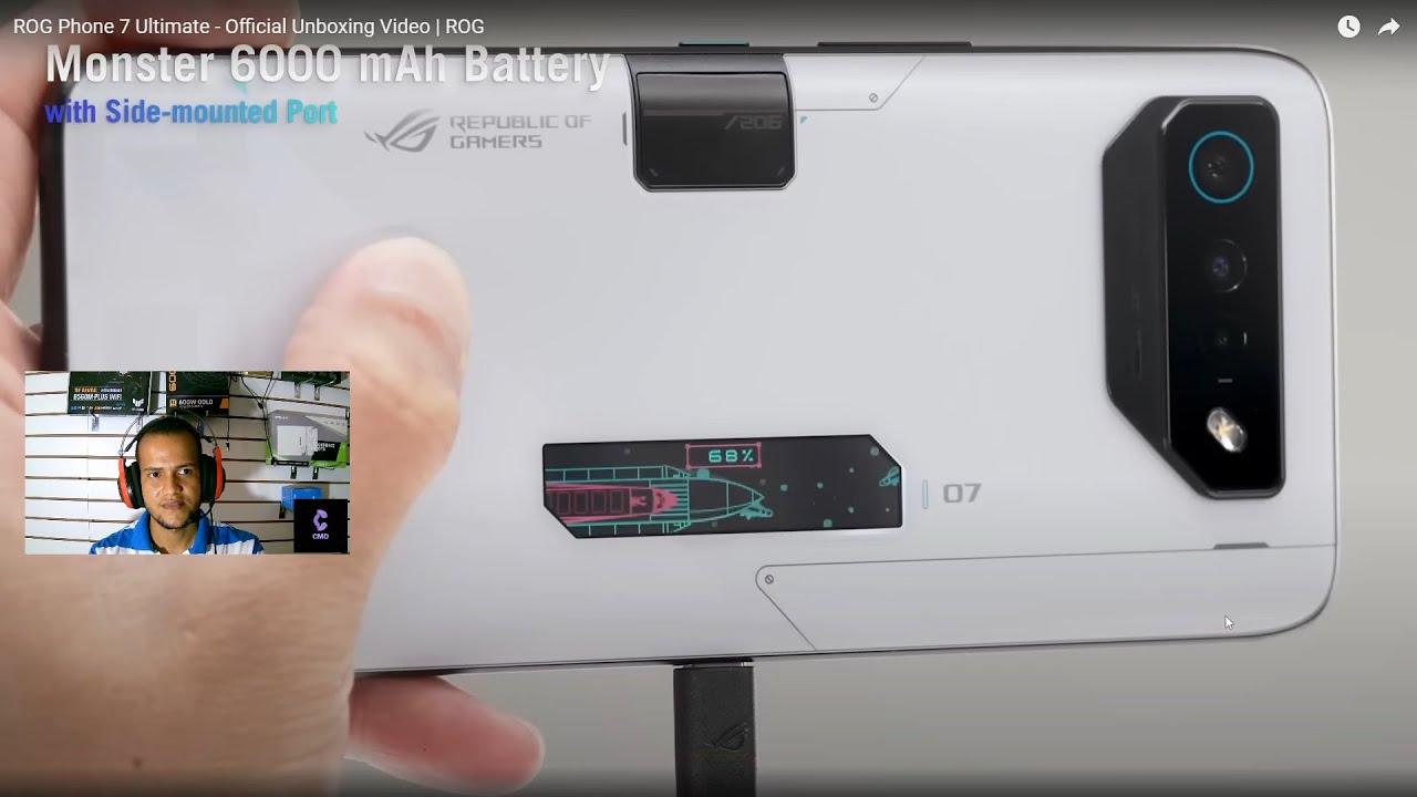 Asus ROG Phone 7 Ultimate Unboxing y Reacción - YouTube
