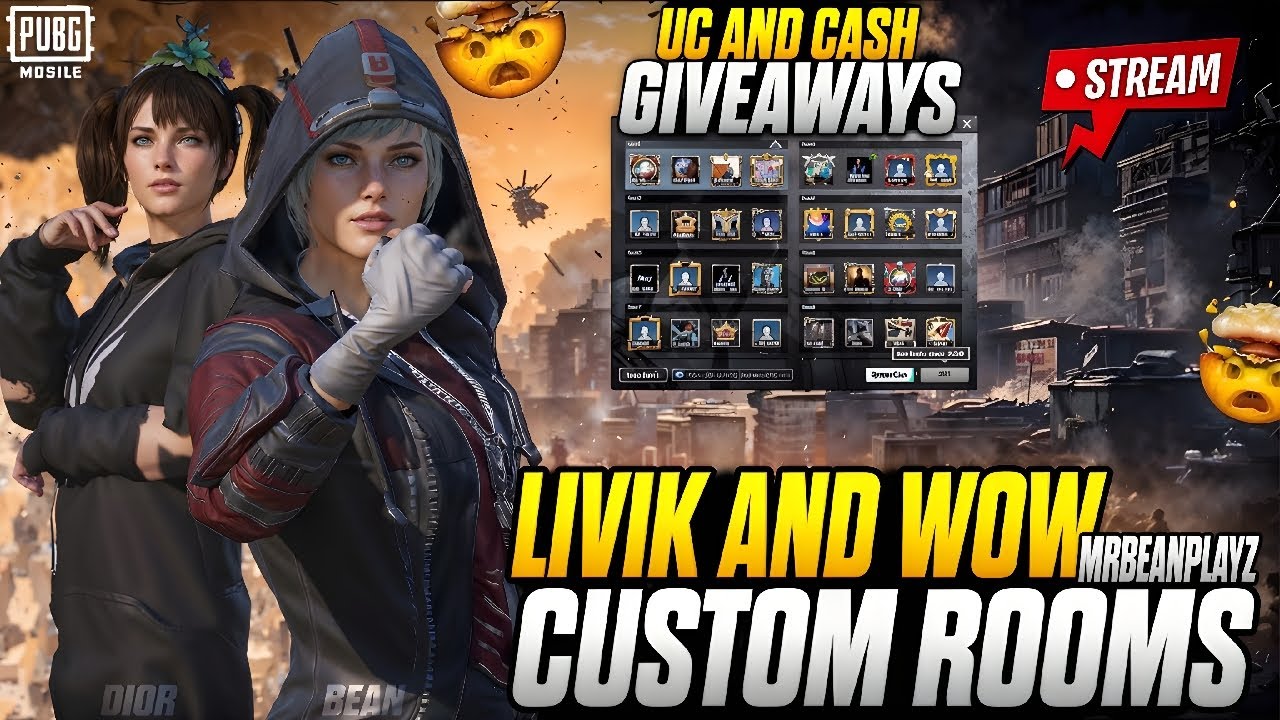 Wow Rooms Live | Livik Rooms Live | Pubg Mobile Live Rooms | Mr Bean ...