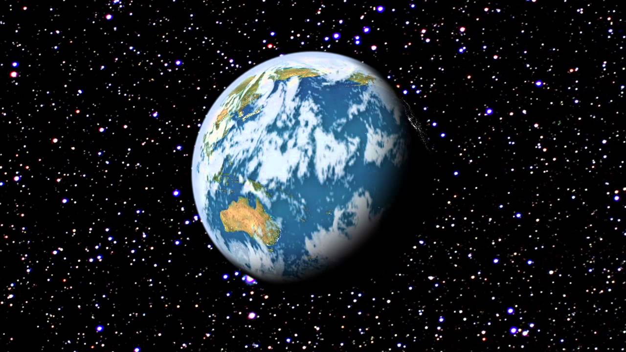 Earth rotate 2 - YouTube