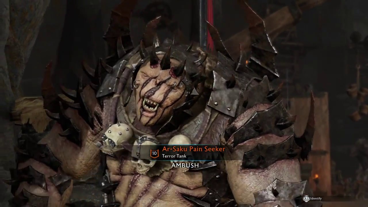 Middle-earth™: Shadow of War captain introduction - weird pain intro ...