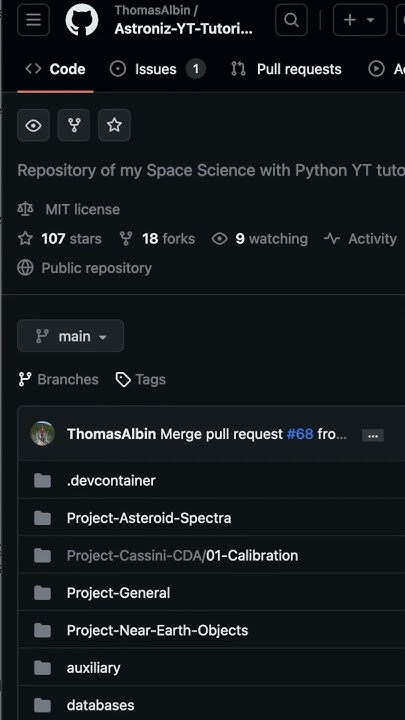 Space Science with Python - Repository Clean-Up! - YouTube