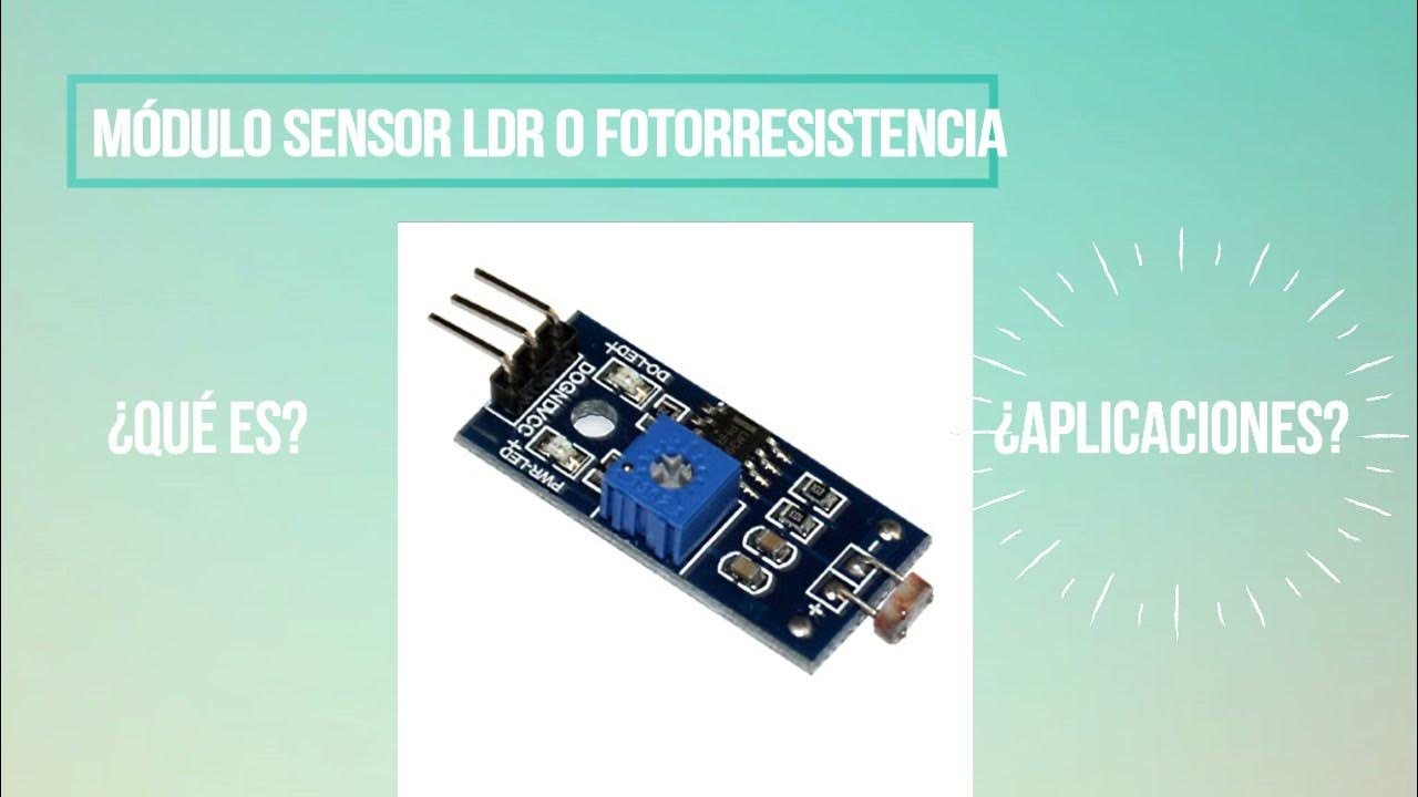 Funcionamiento de un sensor de luminosidad LDR con Arduino - YouTube
