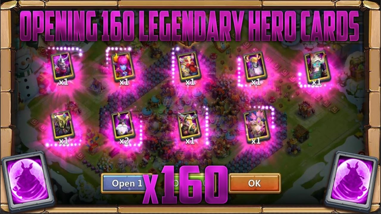 160 Legendary Hero Cards | 1 Rare Hero Card | 2 Special Hero Cards ...