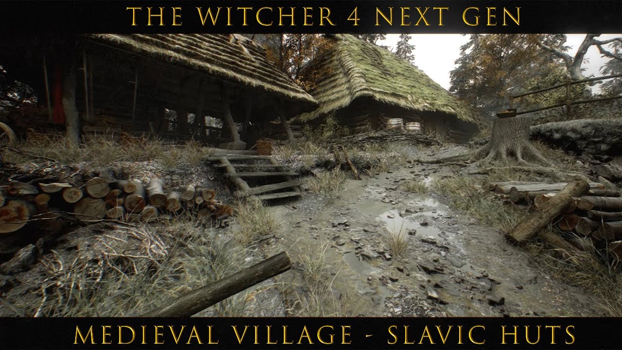 The Witcher 4 on Unreal Engine : Medieval Village with Slavic Huts ...