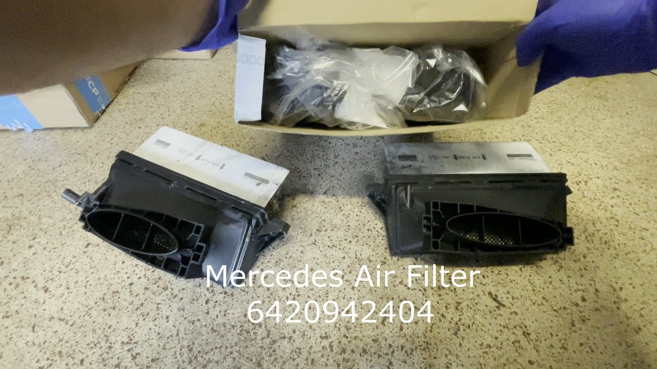2012 2014 Mercedes Benz Bluetec Engine Air Filters Replacement - YouTube