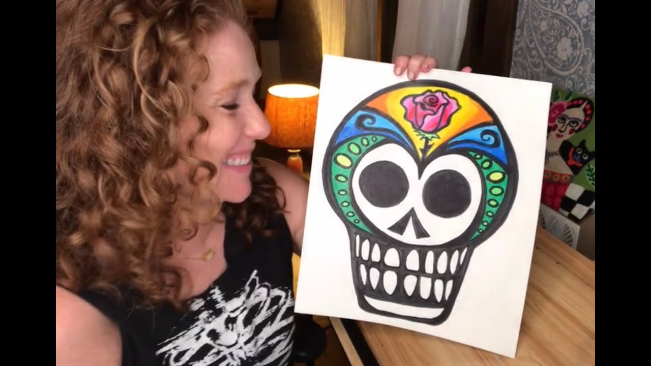 Day of the Dead: Drawing Sugar Skulls (Beginner) - YouTube