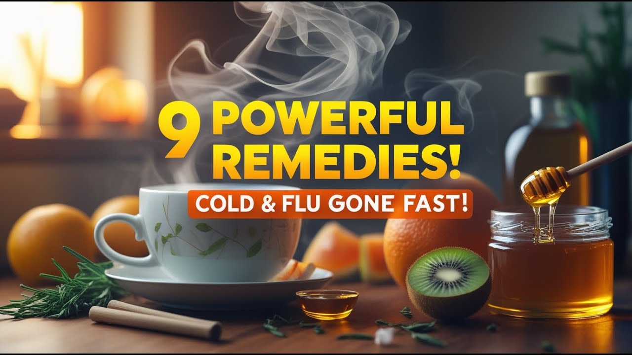 Top 9 Natural Remedies to Relieve Cold and Flu at Home - YouTube