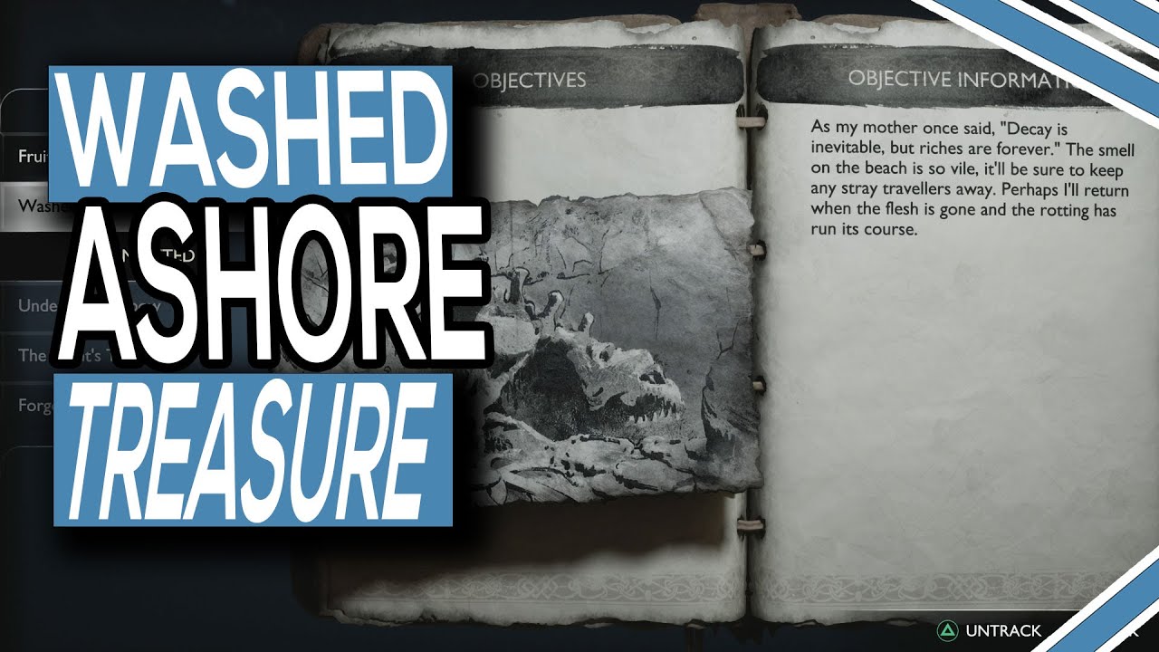 God Of War Ragnarok Washed Ashore Treasure Map Guide - YouTube