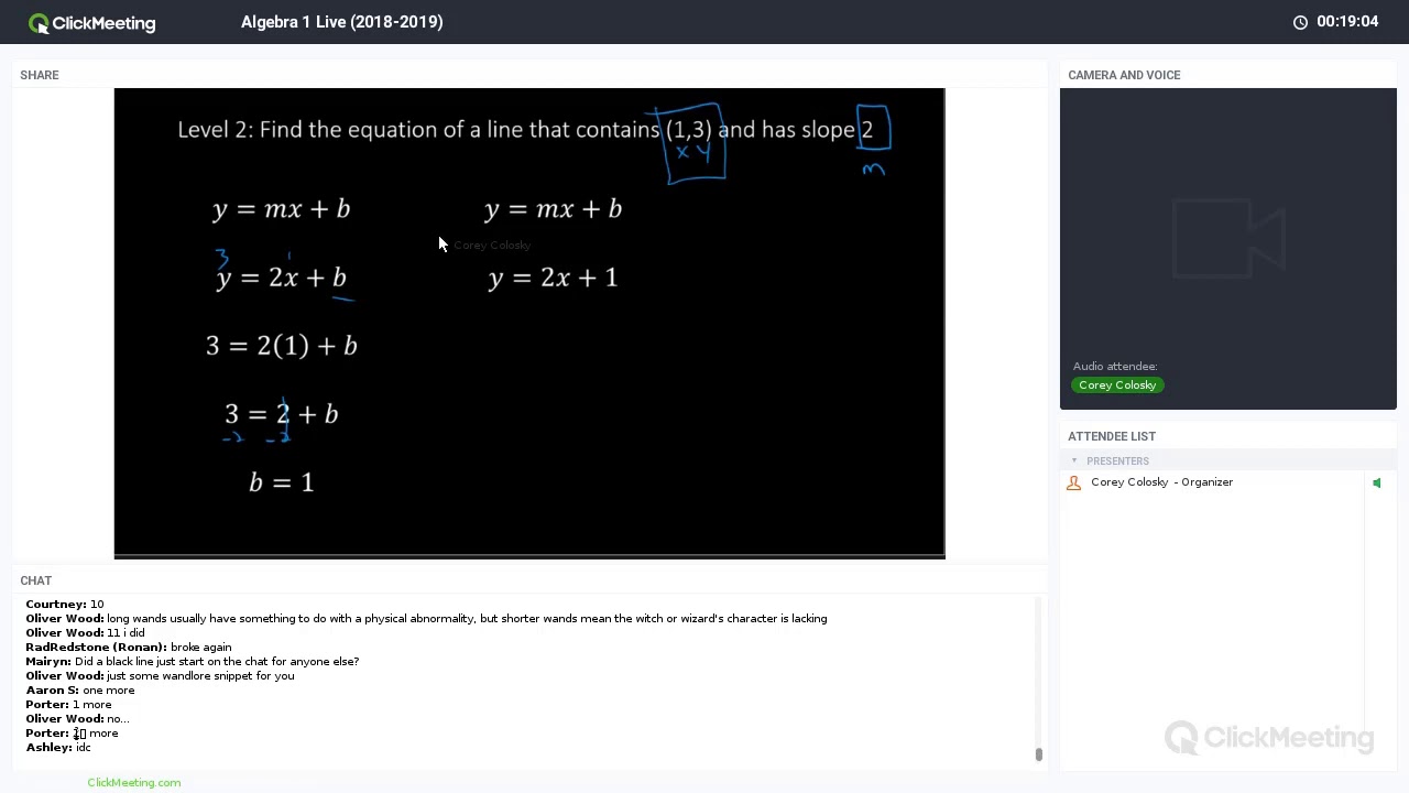 Sample Live Lesson (Algebra 1) - YouTube