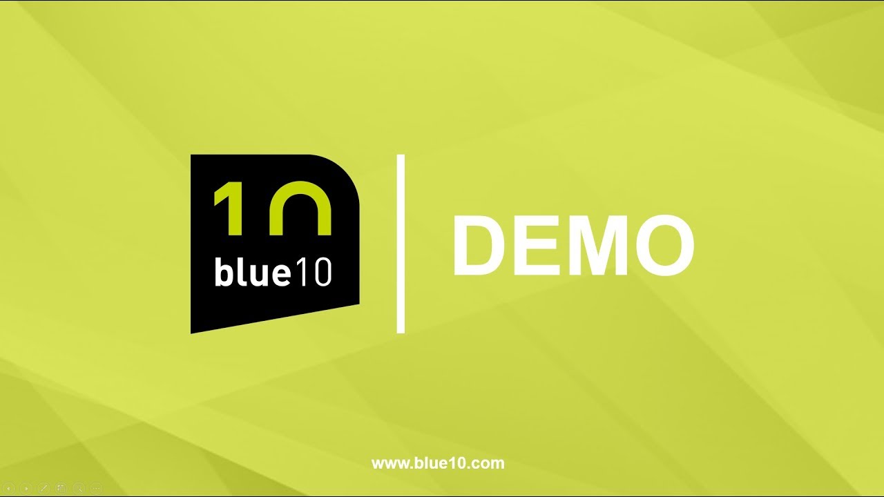 Blue10 - Online demo - YouTube