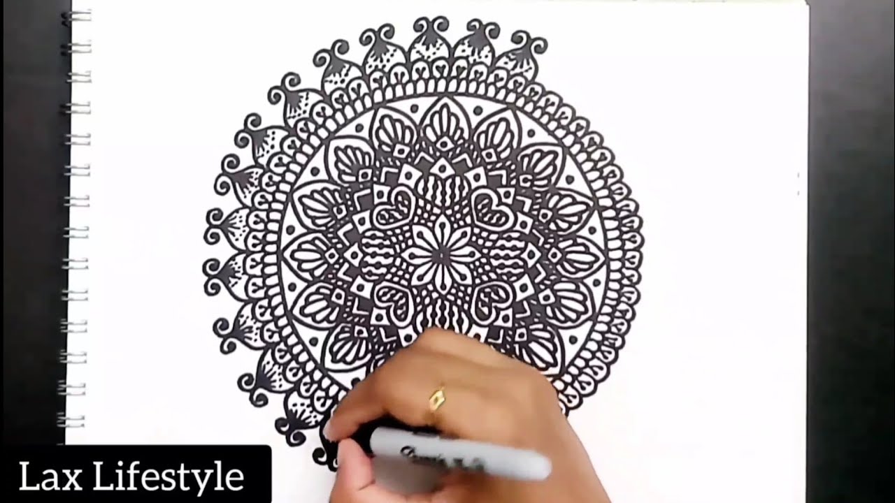 Mandala Art || Art Therapy Series # 71 || Relaxing & Satisfying || For ...