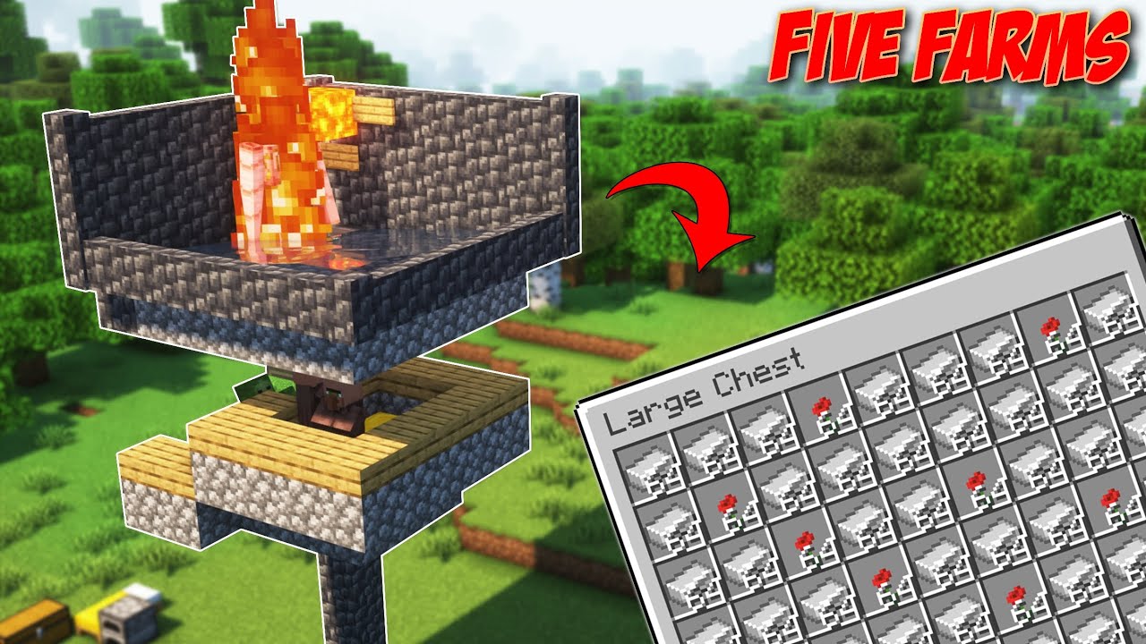 I Built Every Starting FARM In Minecraft Survival - YouTube