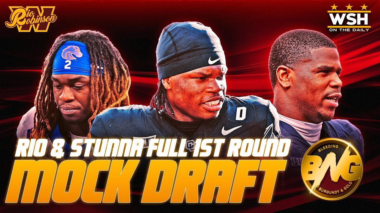 Full 1st Round NFL Mock Draft w/ @StunnaShowtime - YouTube