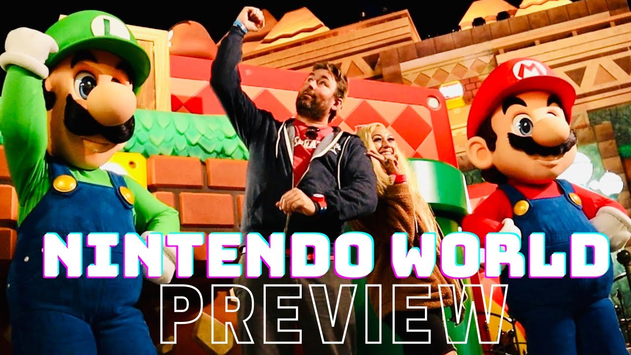 Exploring Nintendo World Preview with @adamthewoo | Universal Studios ...