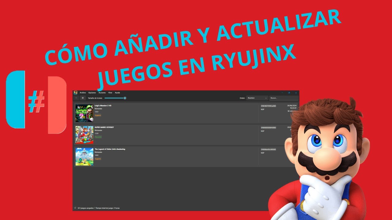 Cómo añadir y actualizar juegos en Ryujinx Guía completa paso a paso ...