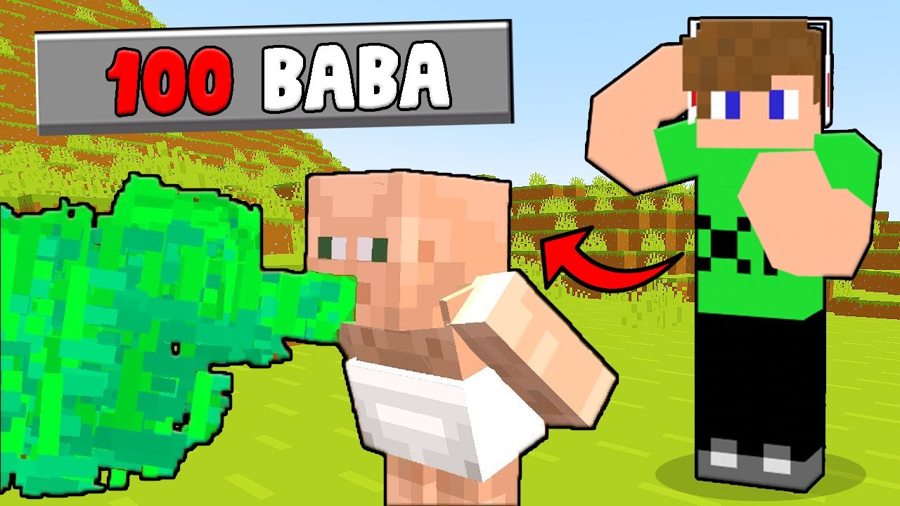 100 BABA KIHÍVÁS A MINECRAFT-BAN! 😱 1# - YouTube
