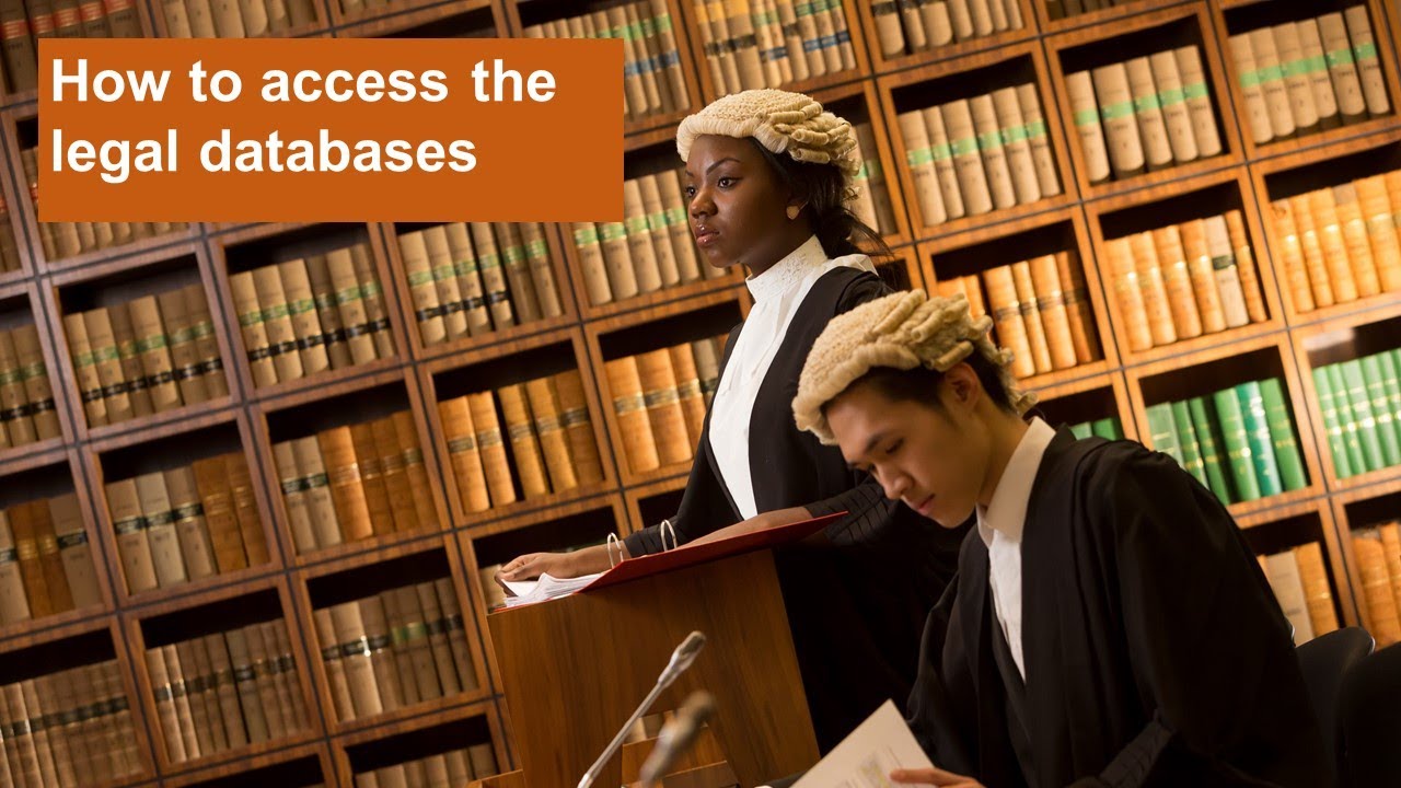 Accessing the legal databases - YouTube