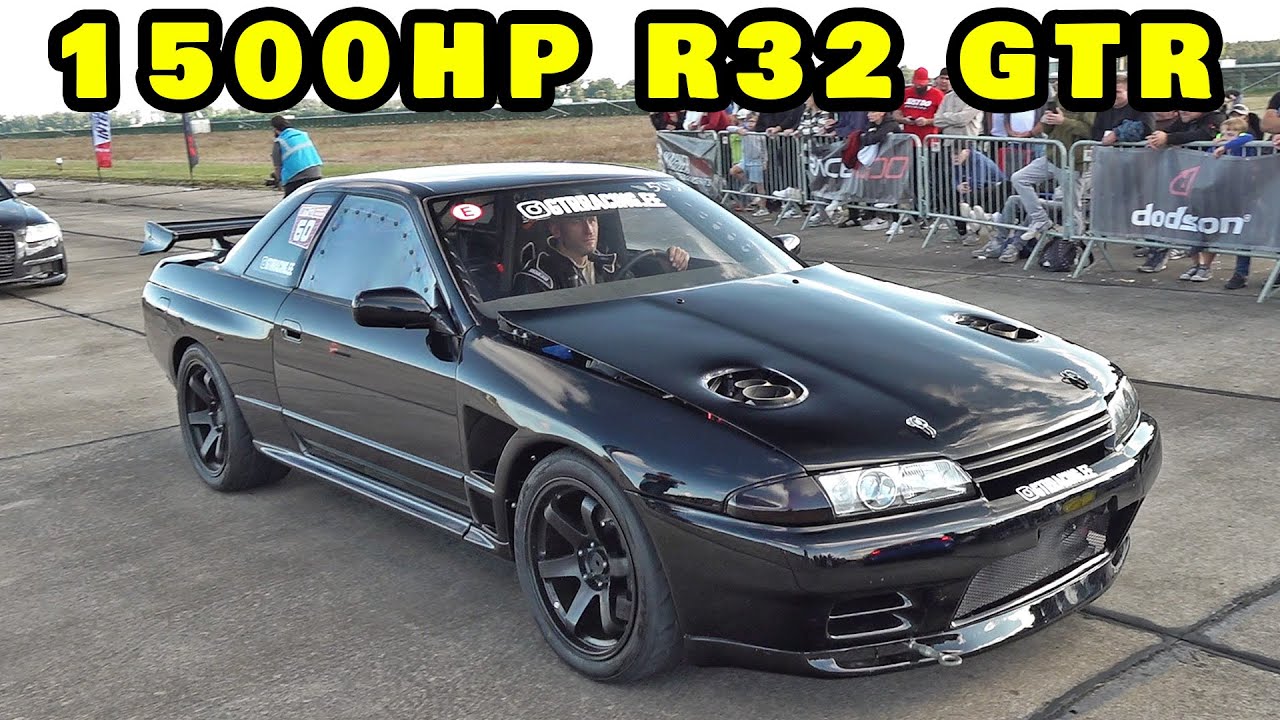 Nissan Skyline R32 GTR VK56 5.6L V8 Twin Turbo Engine Swap with Hood ...