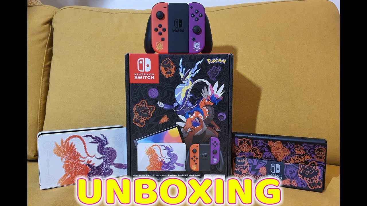 Pokémon Scarlet & Violet Edition Nintendo Switch OLED UNBOXING - YouTube