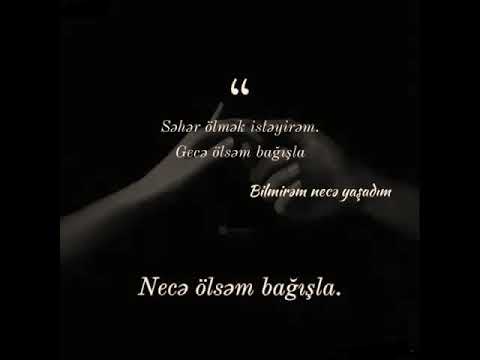 Birdə gözəl sözlər var yanlız ürəklərdə gəzəsi🖤
