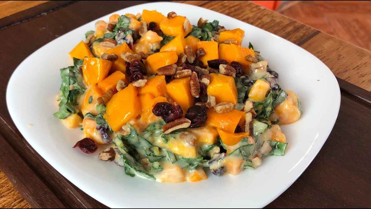 Ensalada de mango, nueces, arandanos y espinacas¡¡¡ - YouTube